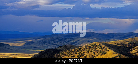 Sunset over western Montana countryside Stock Photo - Alamy