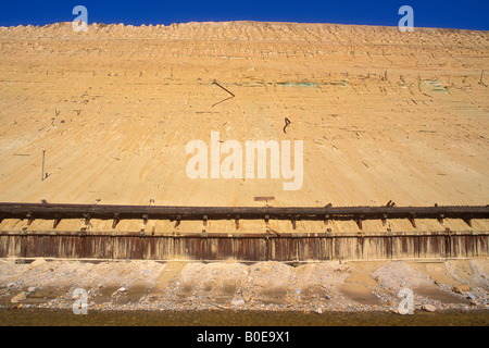 Mine tailings and runoff stream from open pit copper mining Miami ...