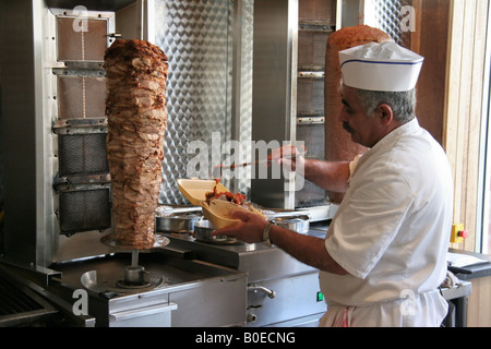 Kebab take away shop counter Stock Photo - Alamy