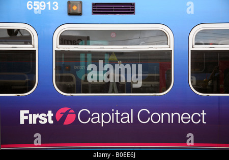 First Capital Connect logo on train carraige Stock Photo - Alamy