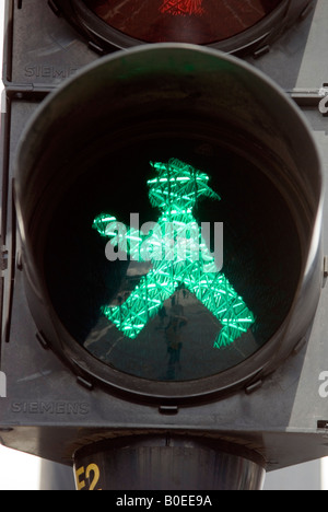 Ampelmaennchen (little traffic light man) is the famous symbol shown ...