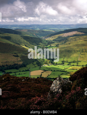 View to Corris Uchaf from Cadair Idris. Snowdonia National Park. Wales ...