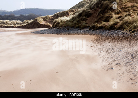 UK Sandscale Haws Nature Reserve. View towards Black Combe and the ...