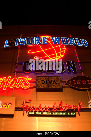 Neon Signs Out Side The Odeon Leisure World Southampton Hampshire ...