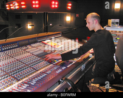 Sound technician at work at theatre performance Stock Photo - Alamy