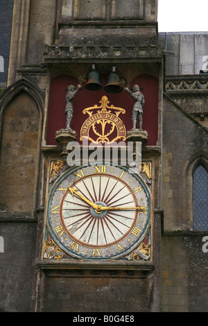 The Wells Cathedral Clock (a 14th Century astronomical clock installed ...