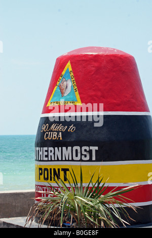 Key West mile marker zero Stock Photo - Alamy