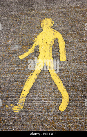 walking man sign Stock Photo - Alamy