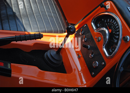 The interior of a Reliant Bond Bug Stock Photo - Alamy