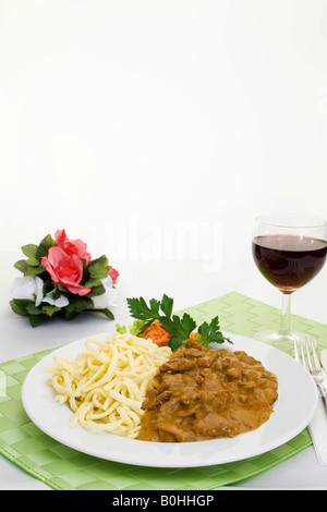 Zuercher Geschnetzeltes, Zurich style pork filet strips with gravy ...