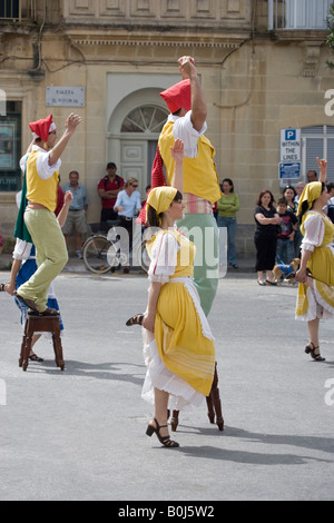 Traditional Folk Dancers Victoria Gozo Malta Stock Photo - Alamy