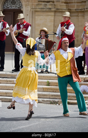 Traditional Folk Dancers Victoria Gozo Malta Stock Photo - Alamy