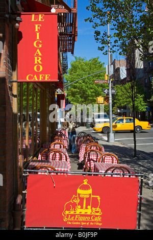Figaro Cafe Greenwich Village Manhattan New York Stock Photo - Alamy