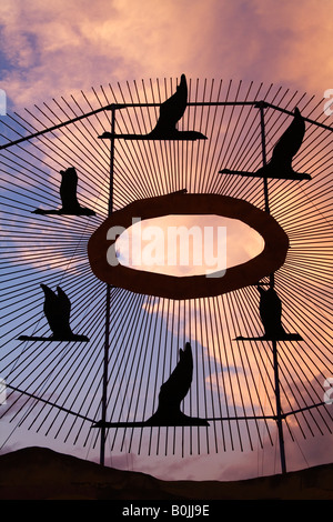 Geese in Flight Sculpture by Gary Greff Enchanted Highway Regent North ...