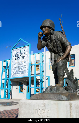 Navajo Code Talker Monument Gallup Cultural Center Historic Route 66 ...