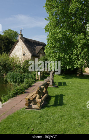 Biddestone village duck pond, Wiltshire, England, UK Stock Photo - Alamy
