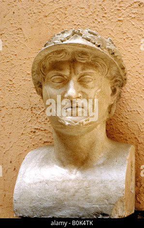 The Greek king of Epirus, Pyrrhus, at the Battle of Heraclea in 280 B.C ...