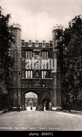 Trinity College, Cambridge: the Great Gate Stock Photo - Alamy