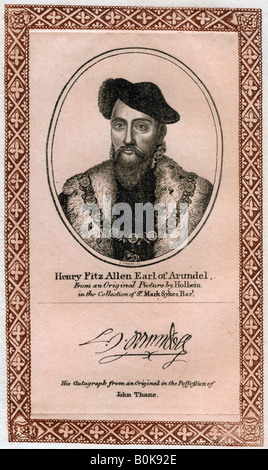 Henry FitzAlan, 19th Earl of Arundel, 1512-1580, an English nobleman ...