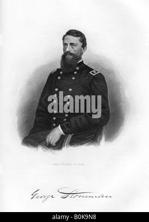 Portrait of General George Stoneman. 1862. 19th century American Civil ...