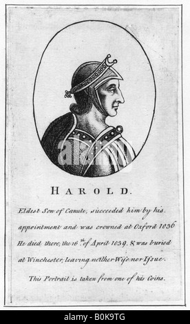 King Harold I Harold Harefoot Stock Photo - Alamy