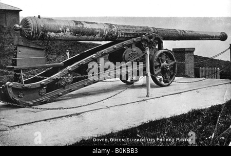 Queen Elizabeth's Pocket Pistol, Dover castle, Victorian period Stock ...