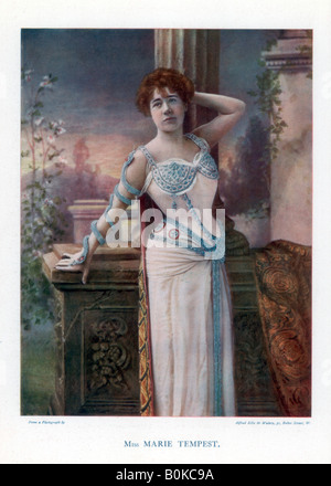 Marie Tempest - portrait of the English singer and actress with her ...