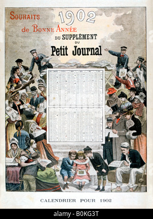 Calendar of year 1902 Stock Photo - Alamy