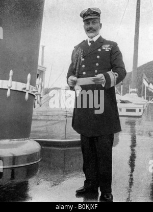 Commodore Sir Archibald Milne (1855-1938) and his sub-lieutenant, Pipon ...