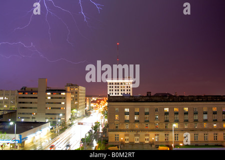 Thunderstorm with lightning, Nebraska, USA Stock Photo - Alamy