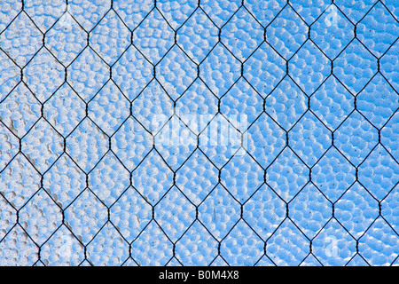 Reinforced glass window for background or texture Stock Photo - Alamy