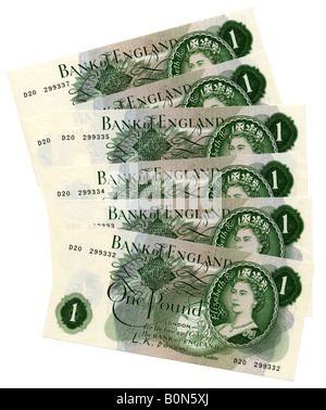 1950s Mint Bank of England One Pound Note with signature of L K O'Brien ...