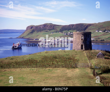UIG AND UIG BAY WITH FERRY TERMINAL ON THE ISLE OF SKYE SCOTLAND Stock ...
