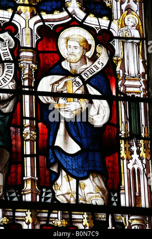 St. Thomas, stained glass window, by Joseph Grant of Costessey, 1856 ...