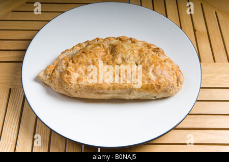 A Traditional Cornish Pasty, locally made in Cornwall Stock Photo - Alamy
