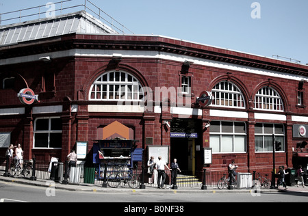 Hampstead tube station, London Underground, London, England, UK Stock ...