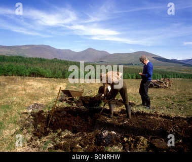 Peat digging landscape in County Donegal Irish Republic Stock Photo - Alamy