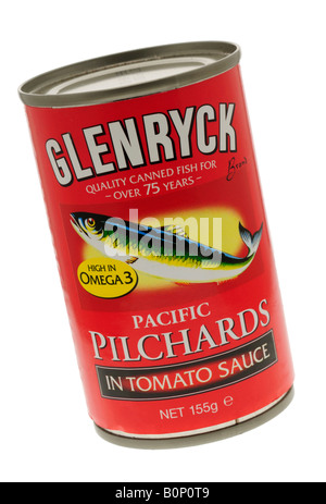 Can of Glenryck Pilchards Stock Photo - Alamy