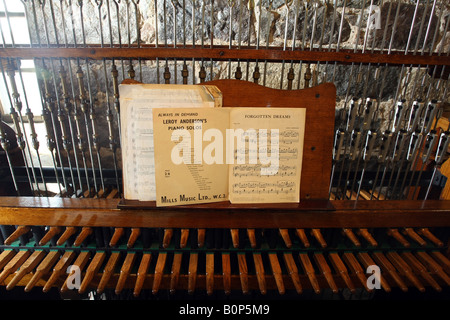 The keyboard of the carillon instrument of 48 bells in the tower of St ...