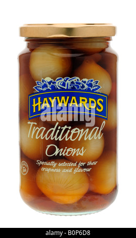 Glass Jar Of Haywards Pickled Onions Stock Photo - Alamy