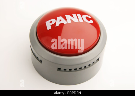 RED PANIC BUTTON Stock Photo - Alamy