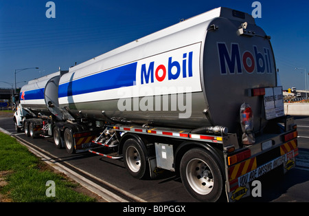 Semi Fuel Tanker side view isolated on white Stock Photo - Alamy