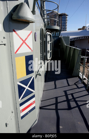 On board HMAS Vampire outside the Maritime Museum Darling Harbour ...