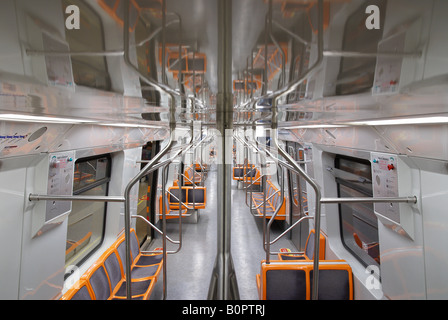 Metro de Santiago, the rapid transit system serving the Chilean capital ...