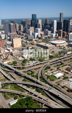 Freeway interchange in Houston Texas Stock Photo - Alamy