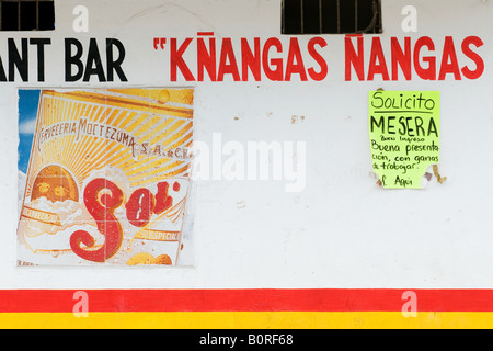 Sign for Sol beer Playa del Carmen Mexico Stock Photo - Alamy