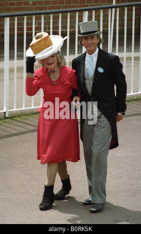 Gertrude Shilling and her son David Shilling at Royal Ascot ladies day ...