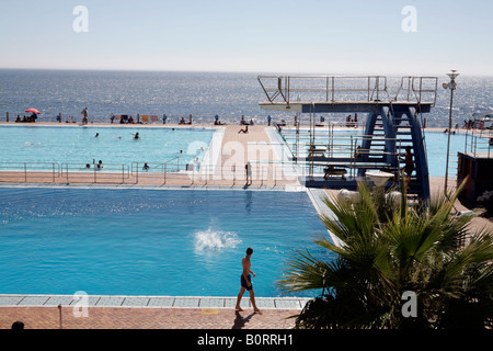 Sea Point public swimming pools, Cape Town, South Africa Stock Photo ...