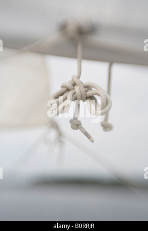 Rope on a sailing boat Stock Photo - Alamy