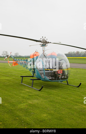 Westland Bell 47G-4A G-AXKX in flight @ Breighton Airfield Stock Photo ...